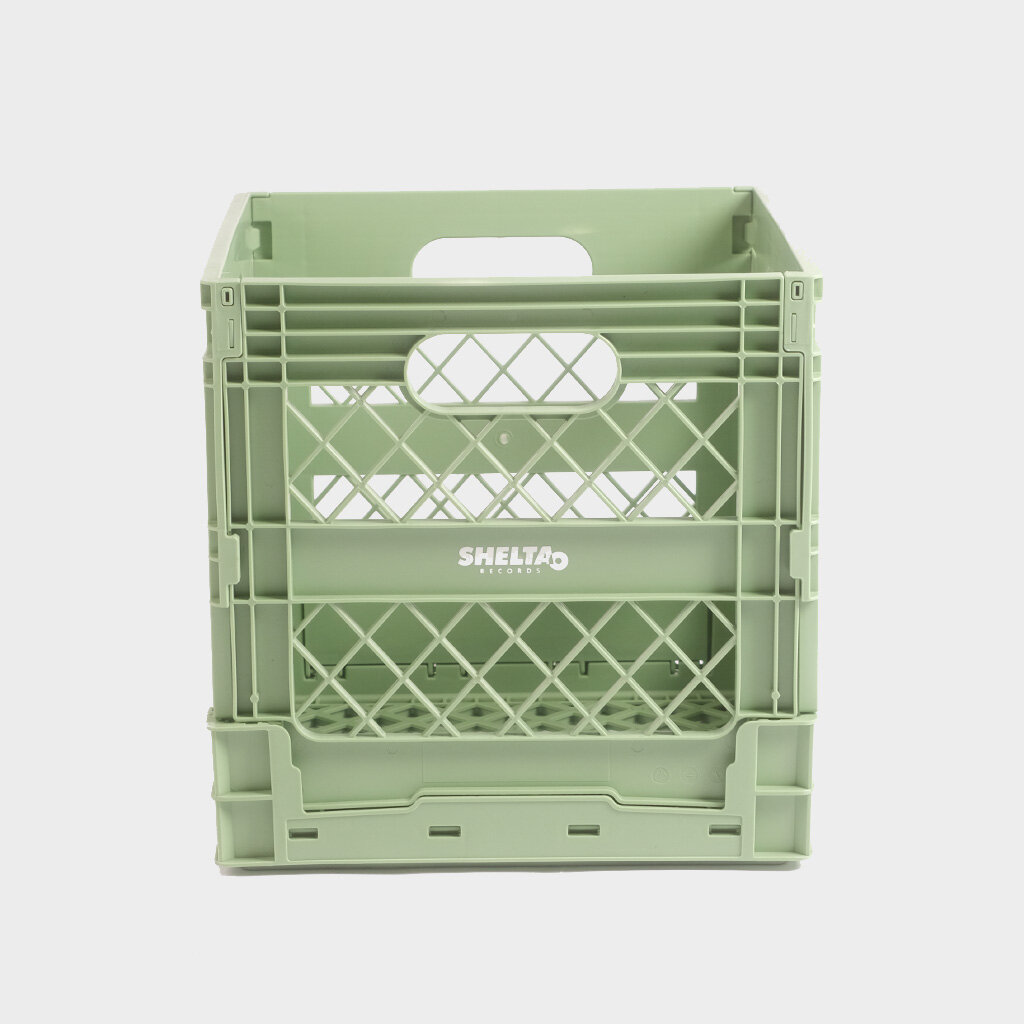 Shelta - Shelta Records Vinyl Milk Crate Green (SHE-VMC-GRN)